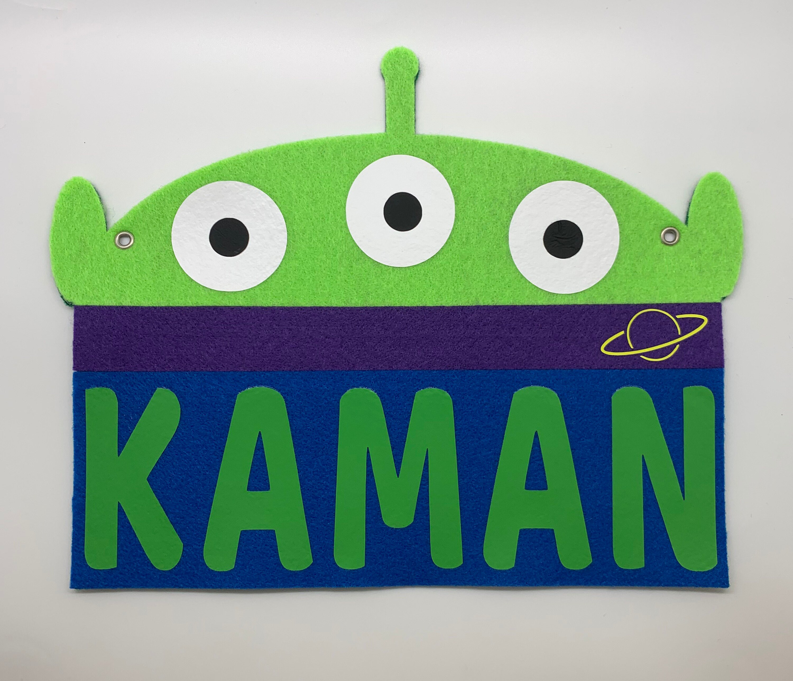 Green Alien Theme Felt Personalized Decoration and Stroller - Etsy