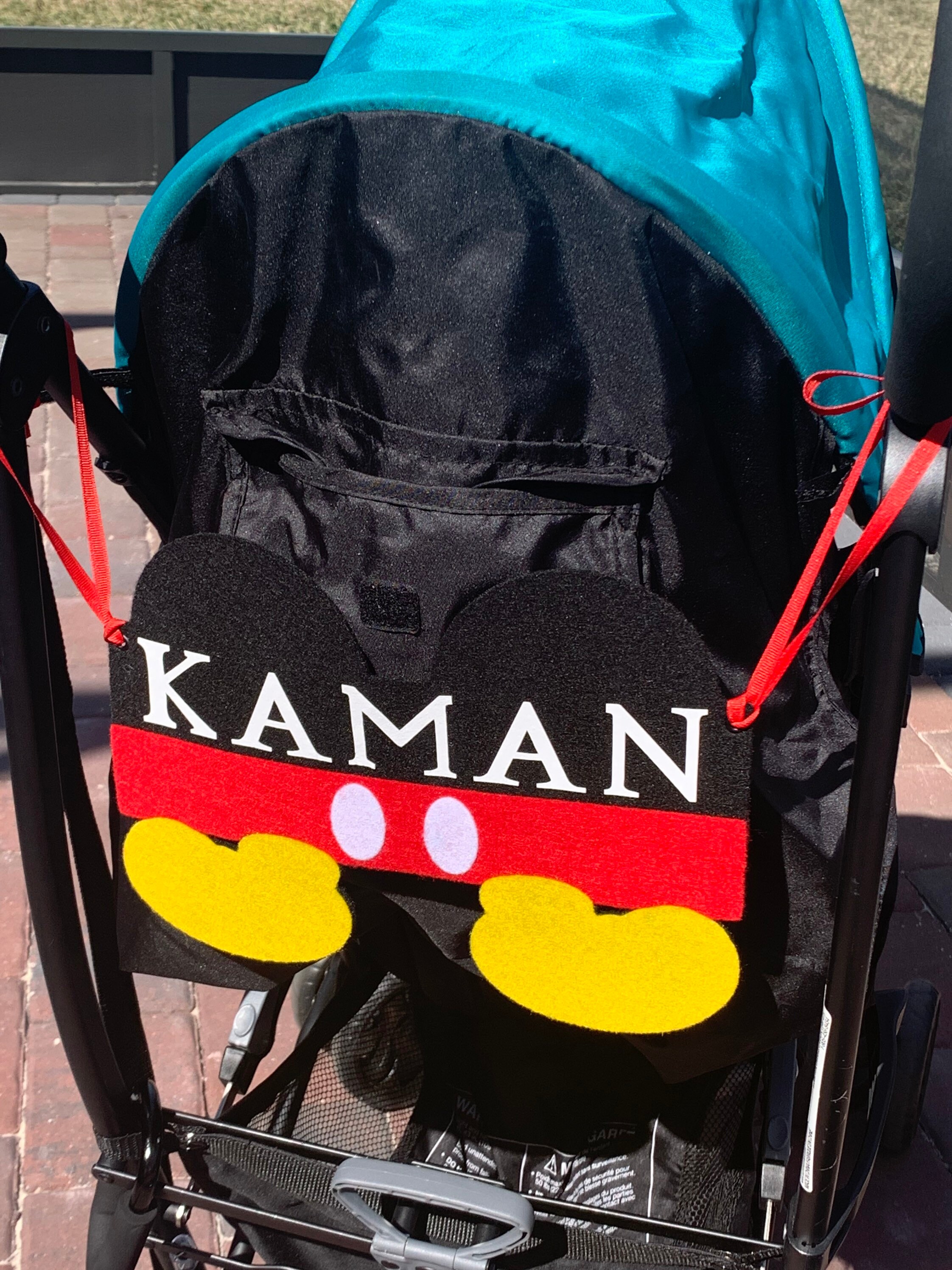 Mickey Disney Theme Stroller Tag Custom Personalized - Etsy