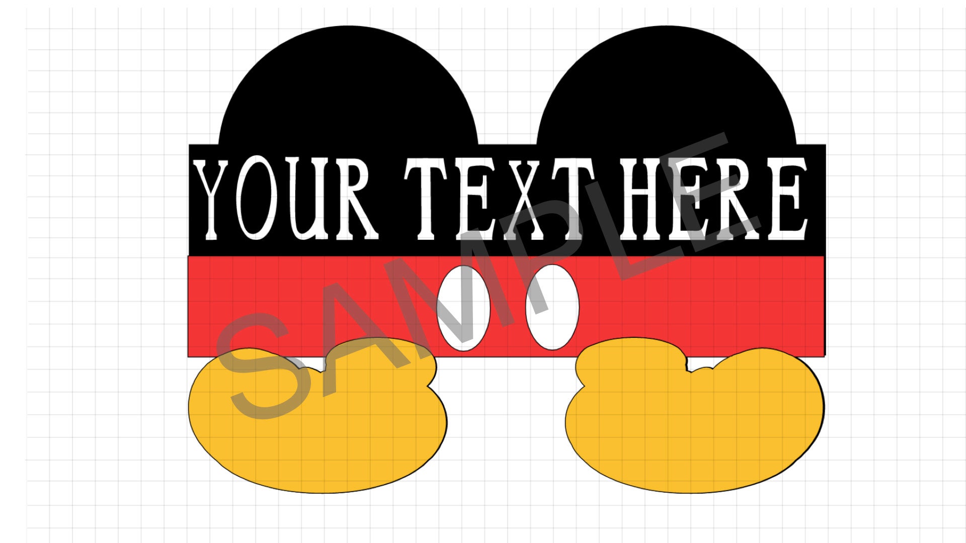 Mickey Disney Theme Stroller Tag Custom Personalized - Etsy