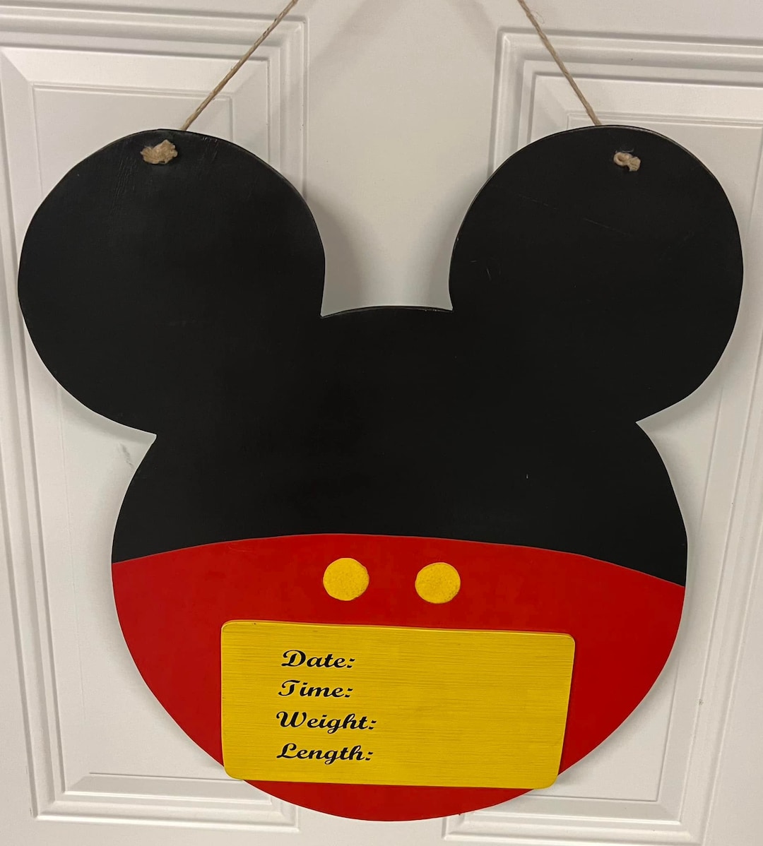Mickey or Minnie Hospital Door Hanger - Etsy