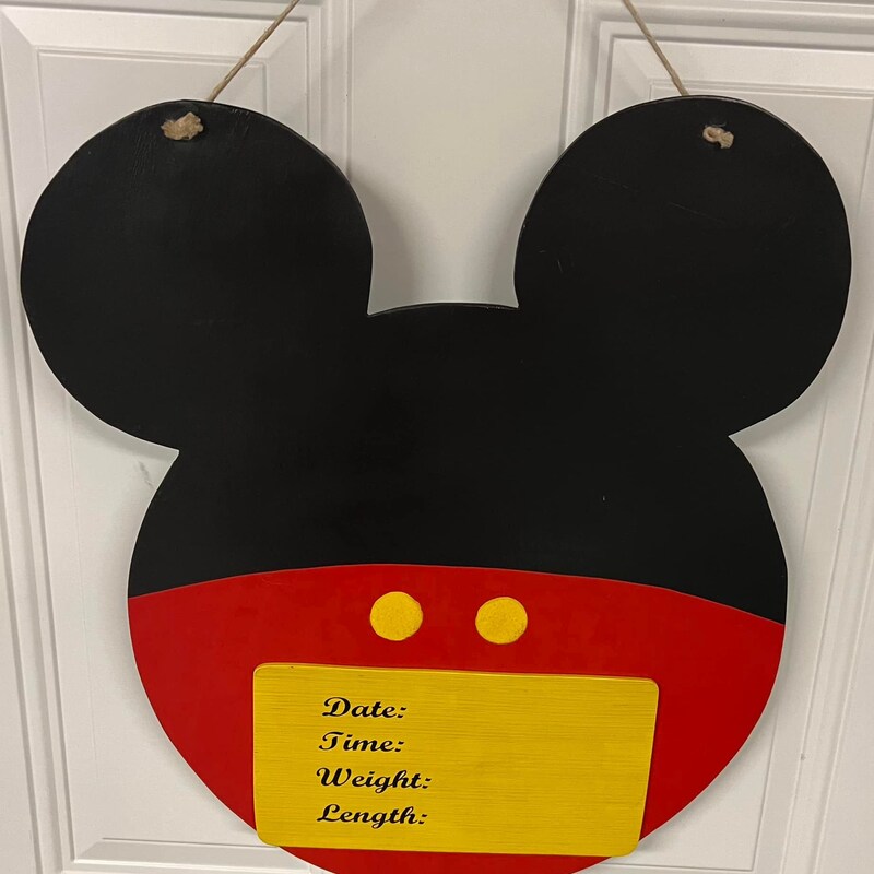 Mickey Mouse Door Hanger - Etsy