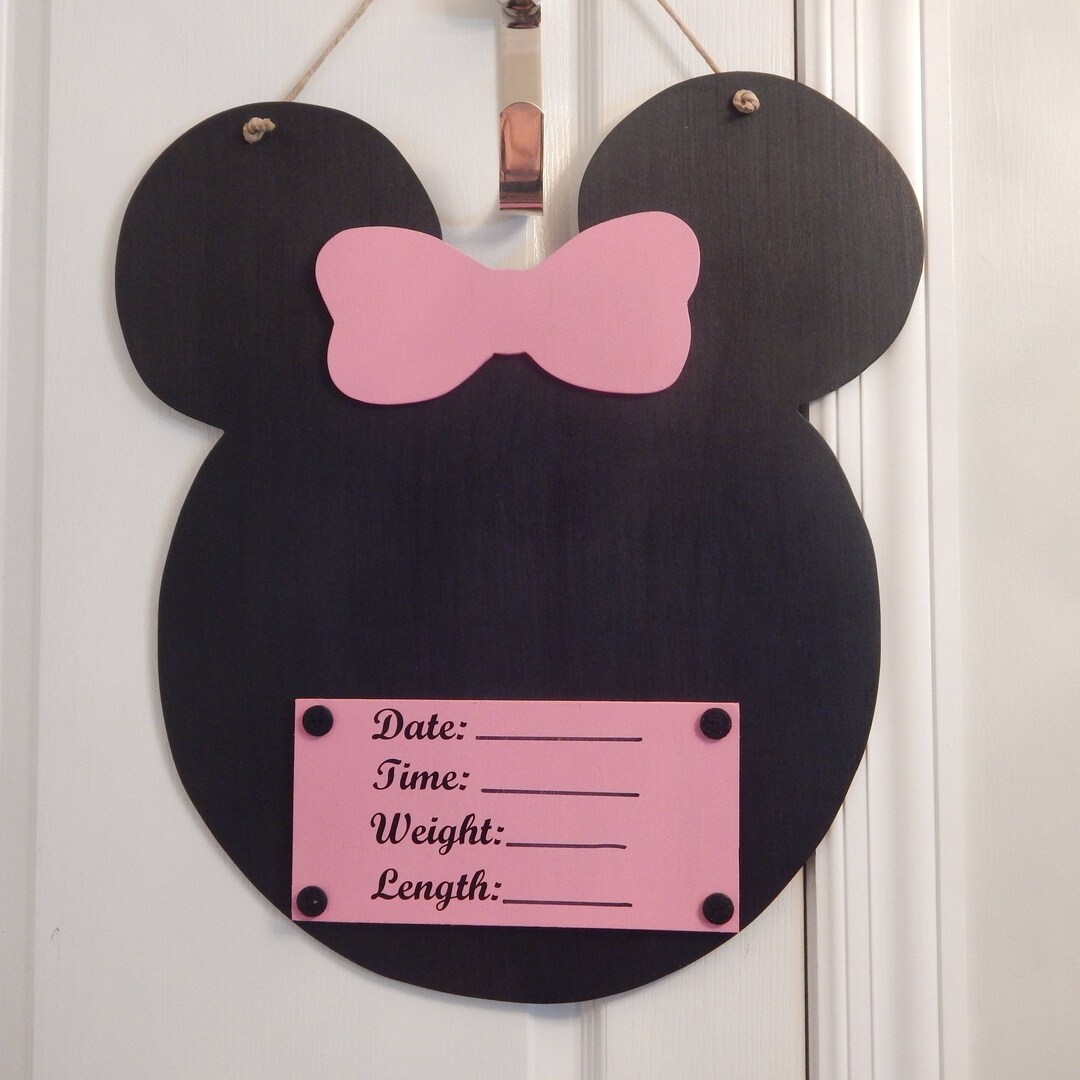 Minnie Mouse Baby Hospital Door Hanger - Etsy