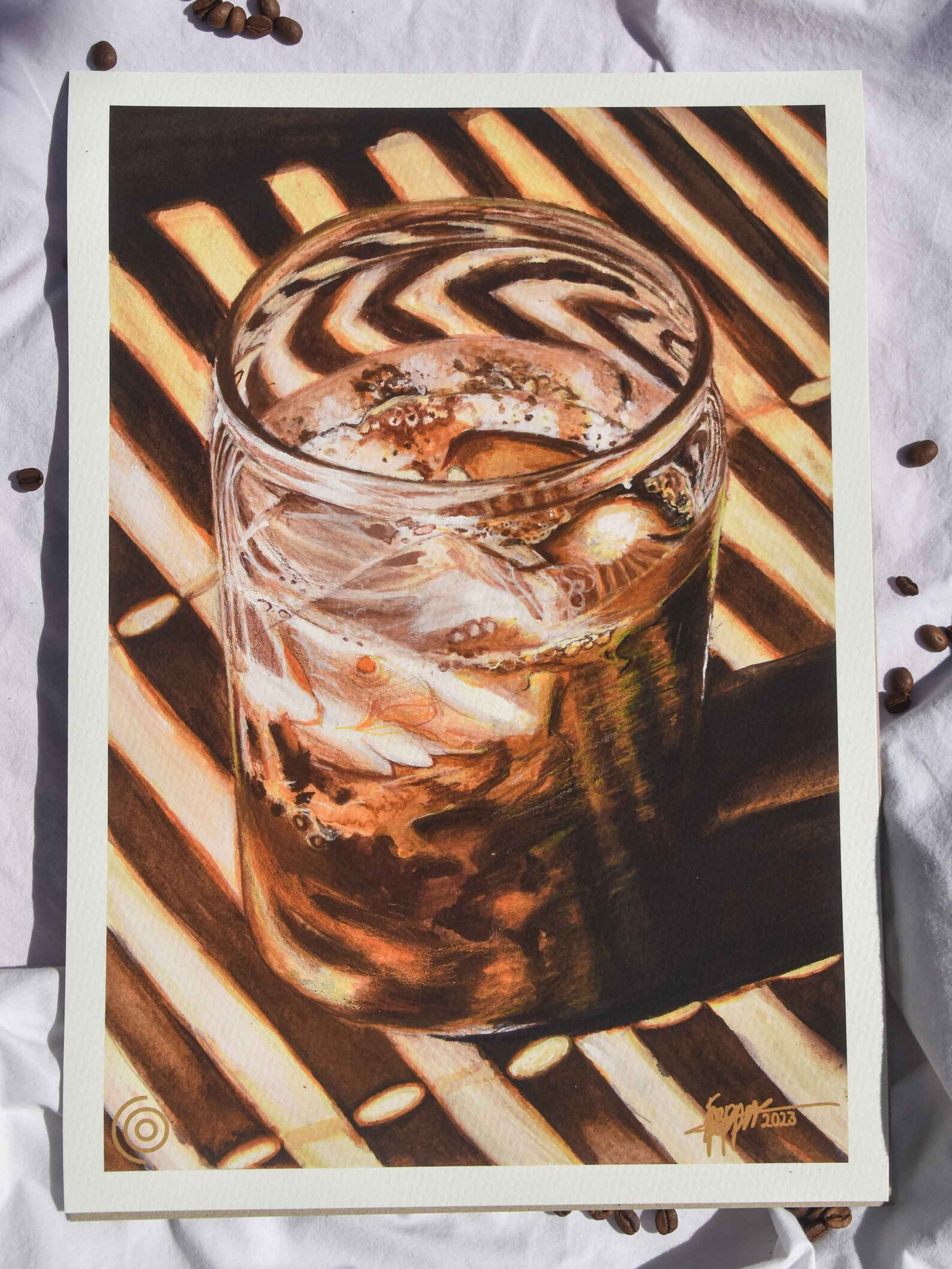 Iced Coffee Wall Art Print 1 | Coffee Nook Art | Modern Cafe Decor ...