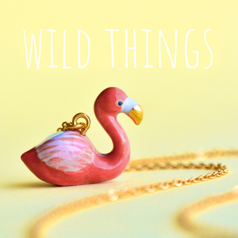 Flamingo Necklace - Etsy