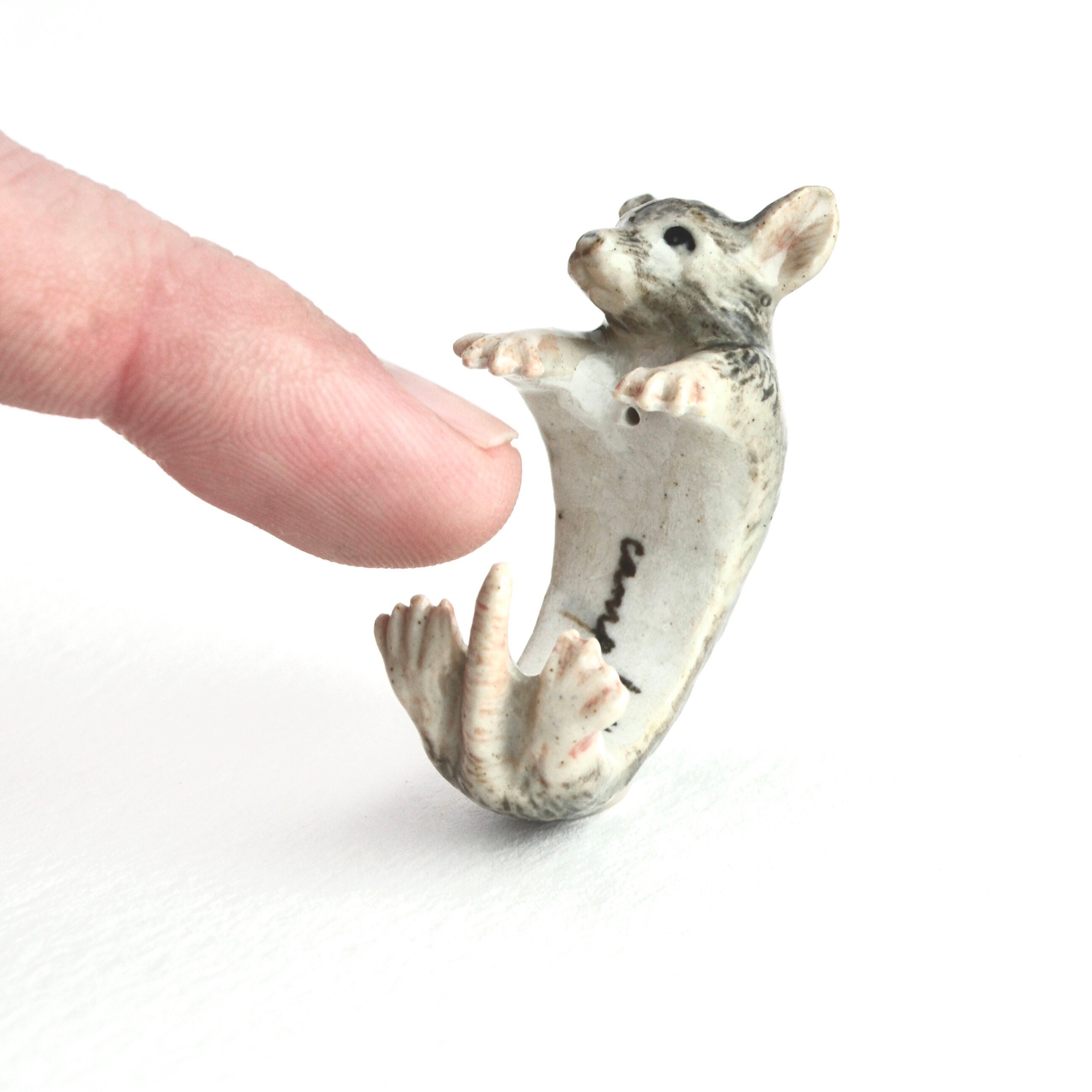 Rat Ceramic Animal Ring | Rat Porcelain Ring for Animal Lover ...
