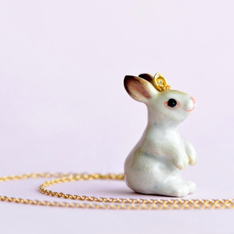 Rabbit Necklace - Etsy