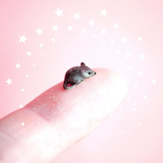 Worlds Tiniest Mouse Figurine Porcelain Souvenir Gift - Etsy