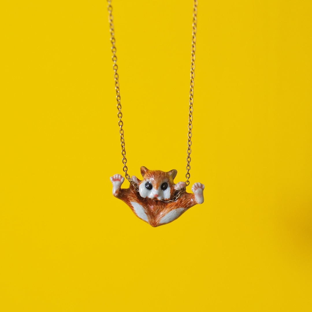 Hamster Necklace | Handcrafted Porcelain Jewelry | Camp Hollow ...