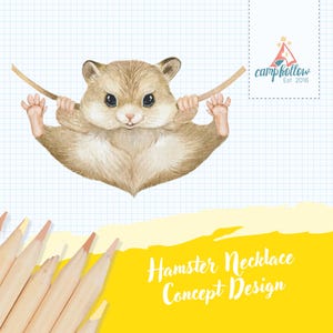 Hamster Necklace | Handcrafted Porcelain Jewelry | Camp Hollow ...