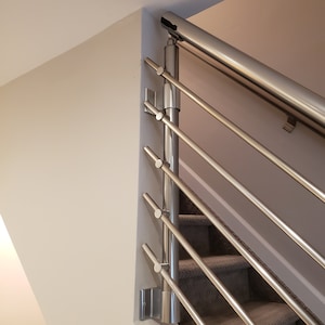 Modern Stairs Balcony Hand Rail Staircase Railing Kit - Aluminium Knee ...