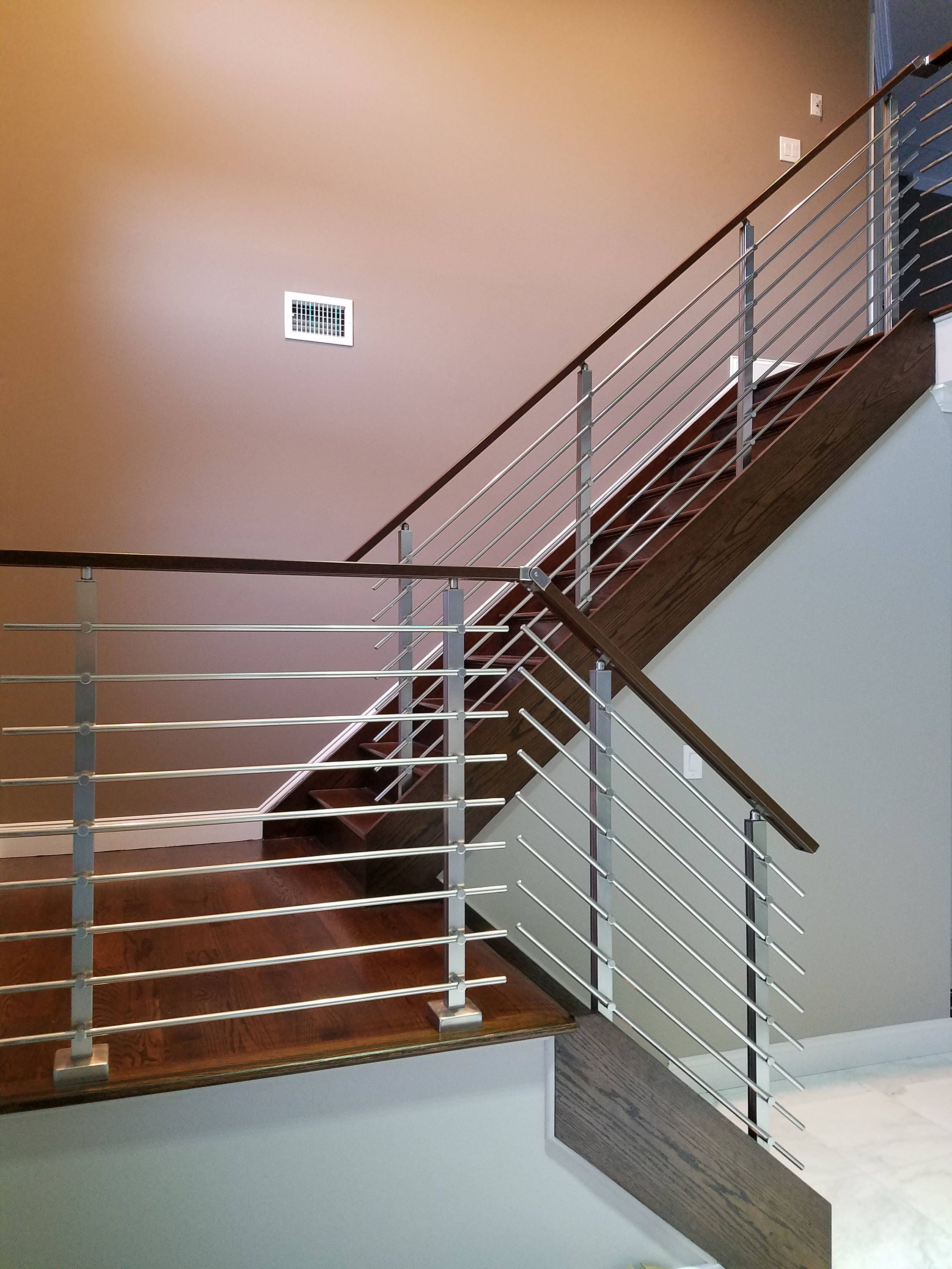 Modern Square Stairs Balcony Hand Rail Staircase Railing Kit ...