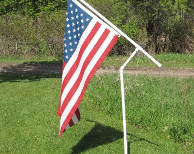 Rotating PVC Flag Pole - Lawn or Campground - Etsy