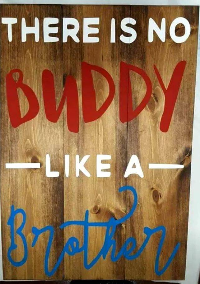 Rustic there's No Buddy Like a Brother Wood - Etsy