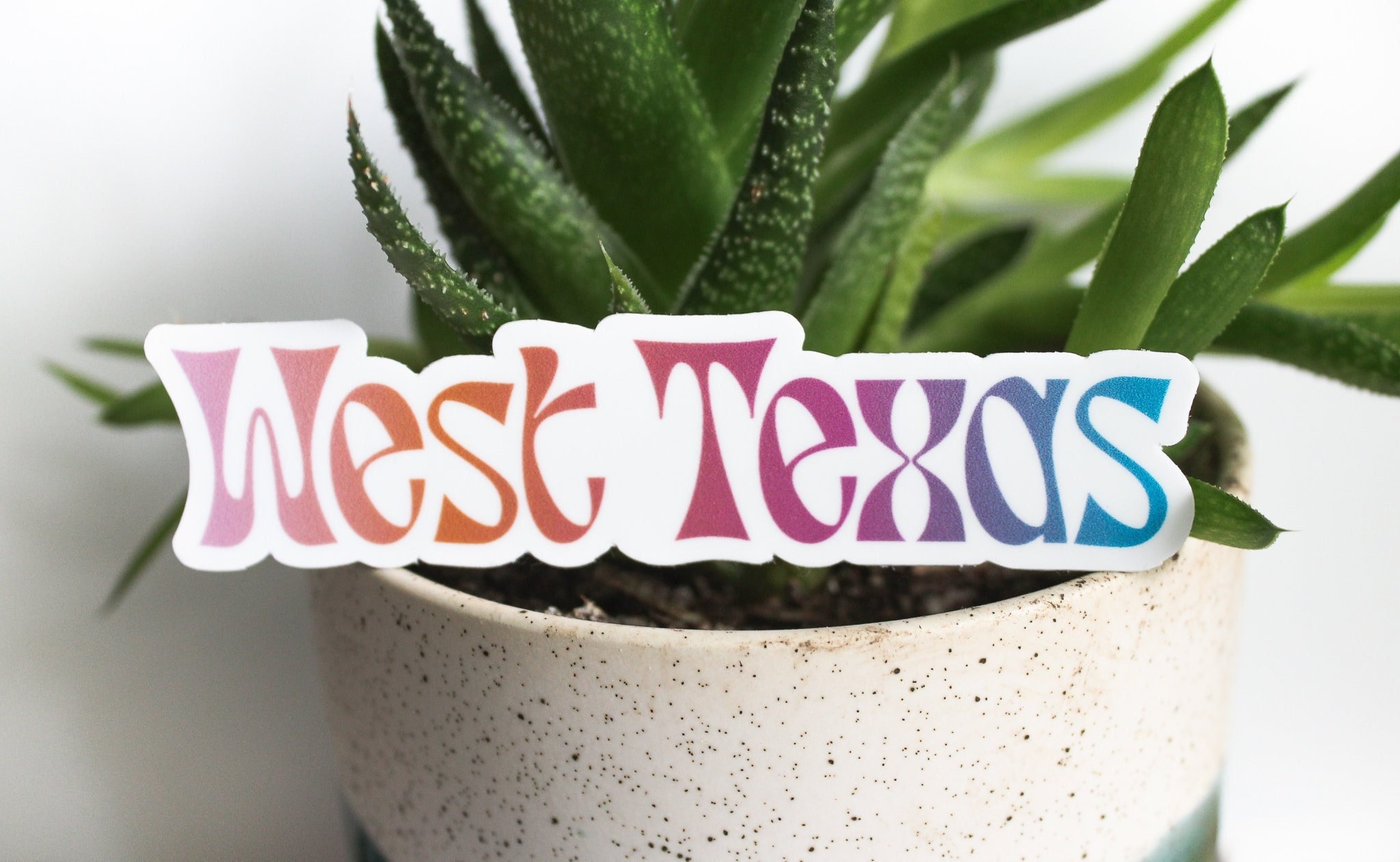 West Texas Vinyl Sticker | Marfa Big Bend Desert Vibes | Gradient ...