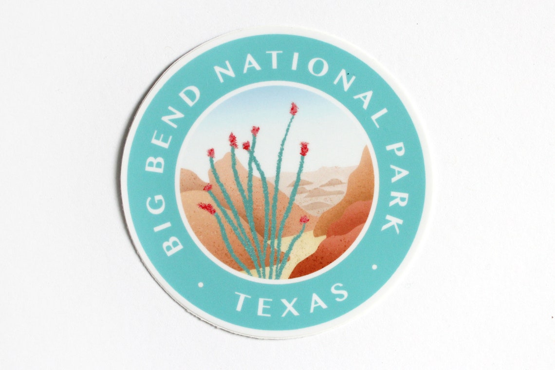 Big Bend National Park Vinyl Sticker | Marfa Big Bend NP Desert ...