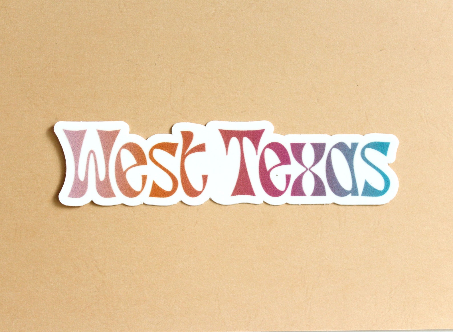 West Texas Vinyl Sticker | Marfa Big Bend Desert Vibes | Gradient ...