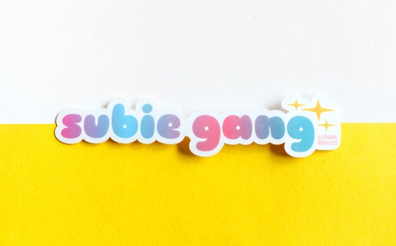 Subie Gang Sticker Subaru Logo Kawaii Sparkle Vinyl - Etsy
