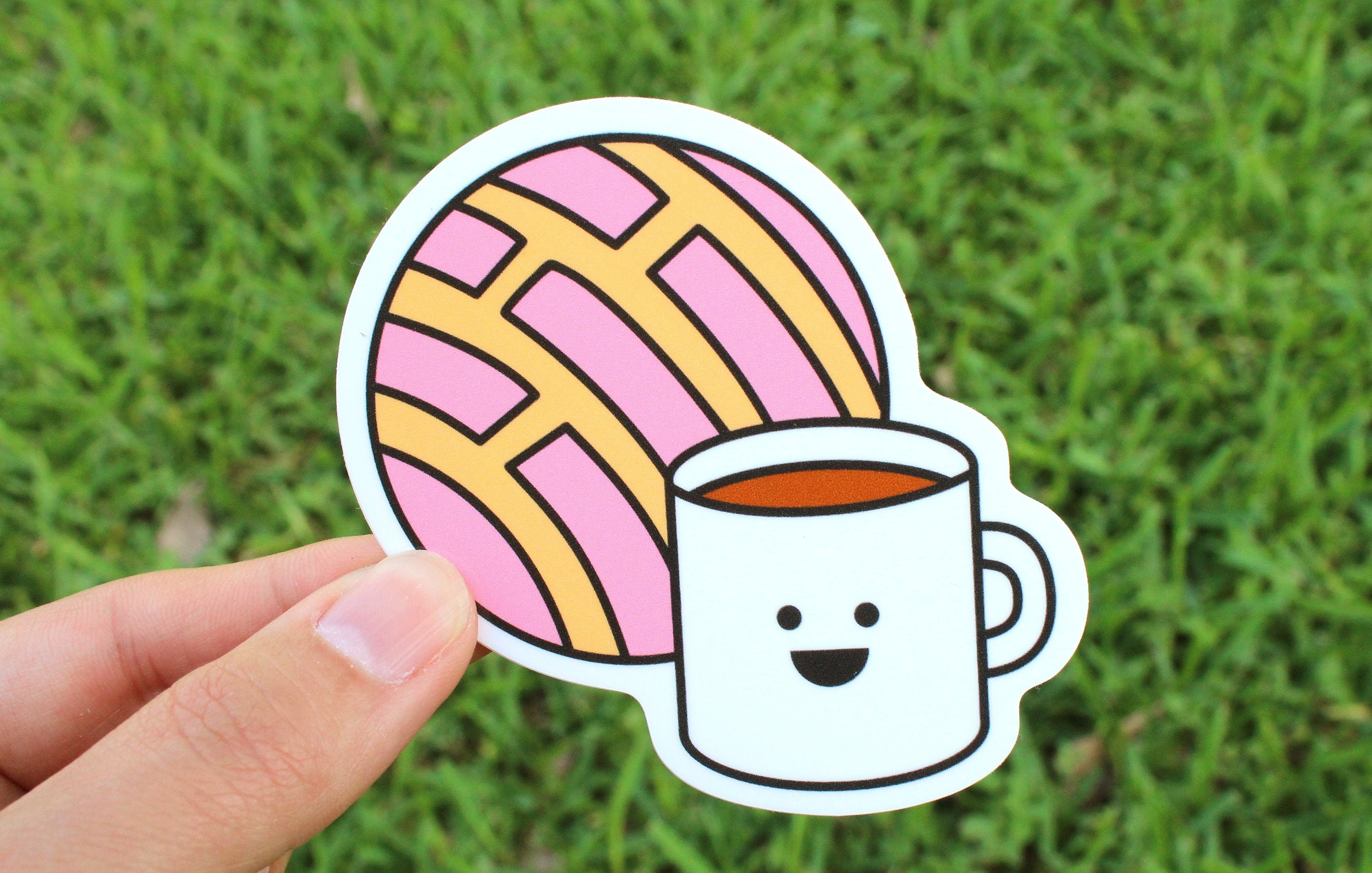 Concha and Coffee Vinyl Sticker Conchita Cafecito Mexico Pan Dulce ...