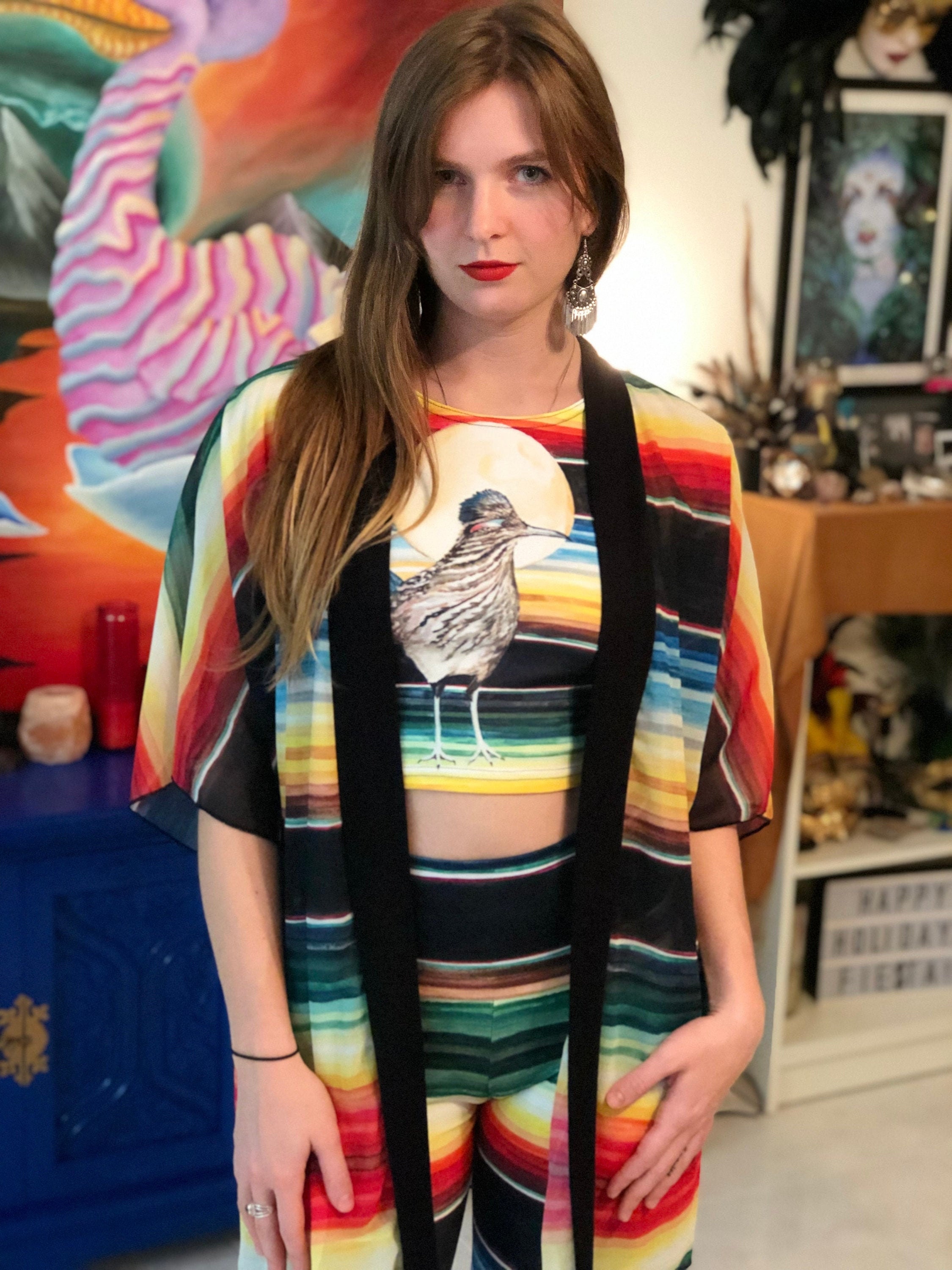 Serape Road Runner Kimono - Etsy