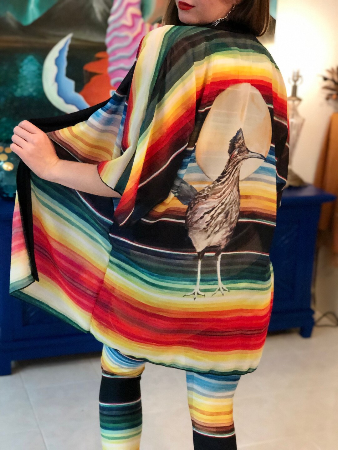 Serape Road Runner Kimono - Etsy