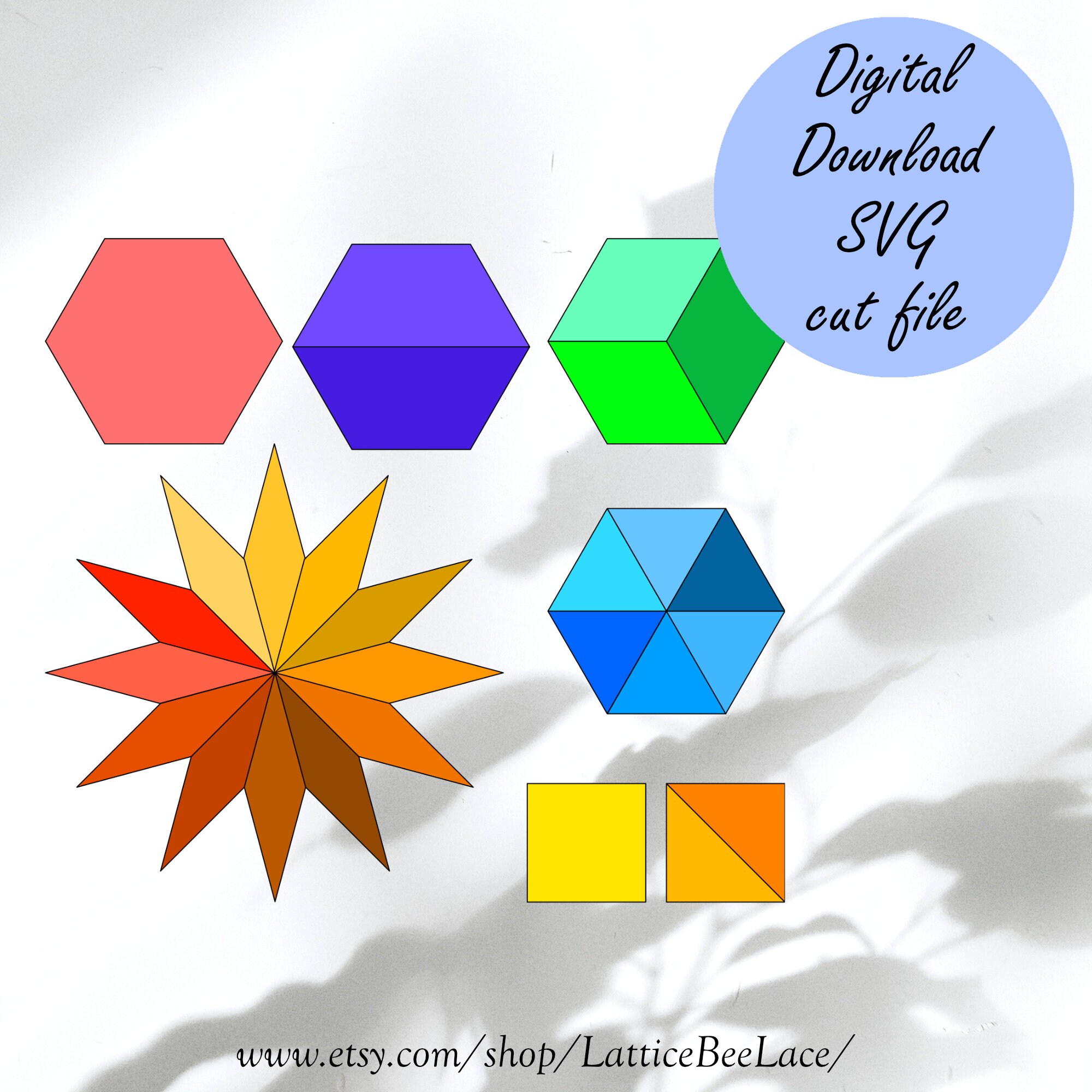 BUNDLE Tangram and Creative Shapes [SVG] - Etsy