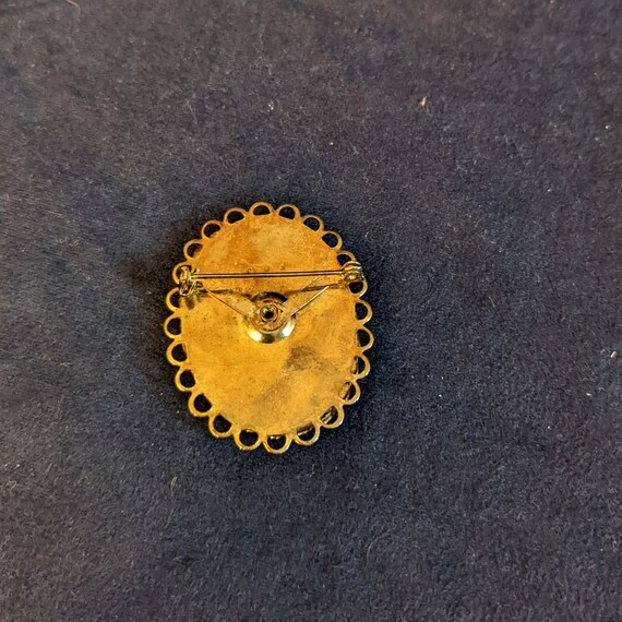 Fern Embroidery Pin - Gem