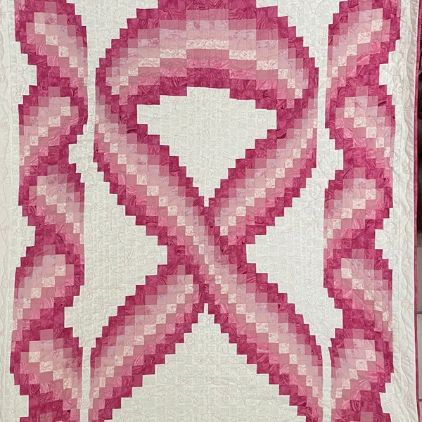Cancer Ribbon Lap Quilt - Etsy