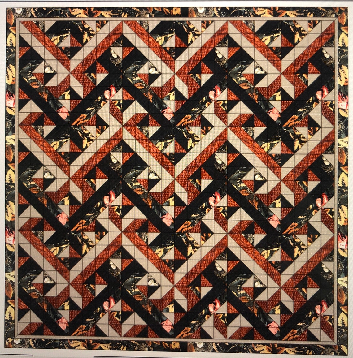 Interwoven Quilt Pattern - Etsy