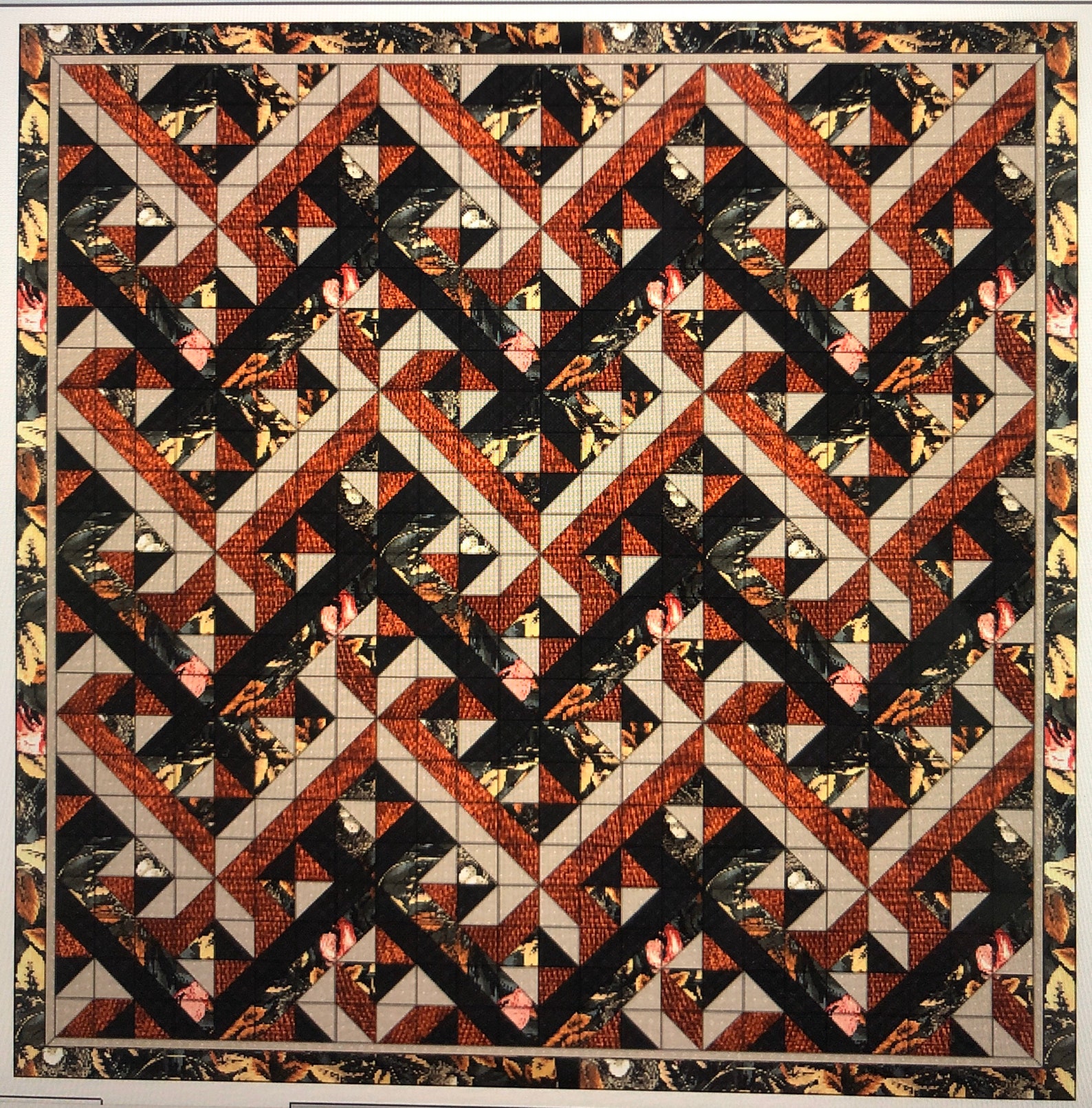 Interwoven Quilt Pattern - Etsy