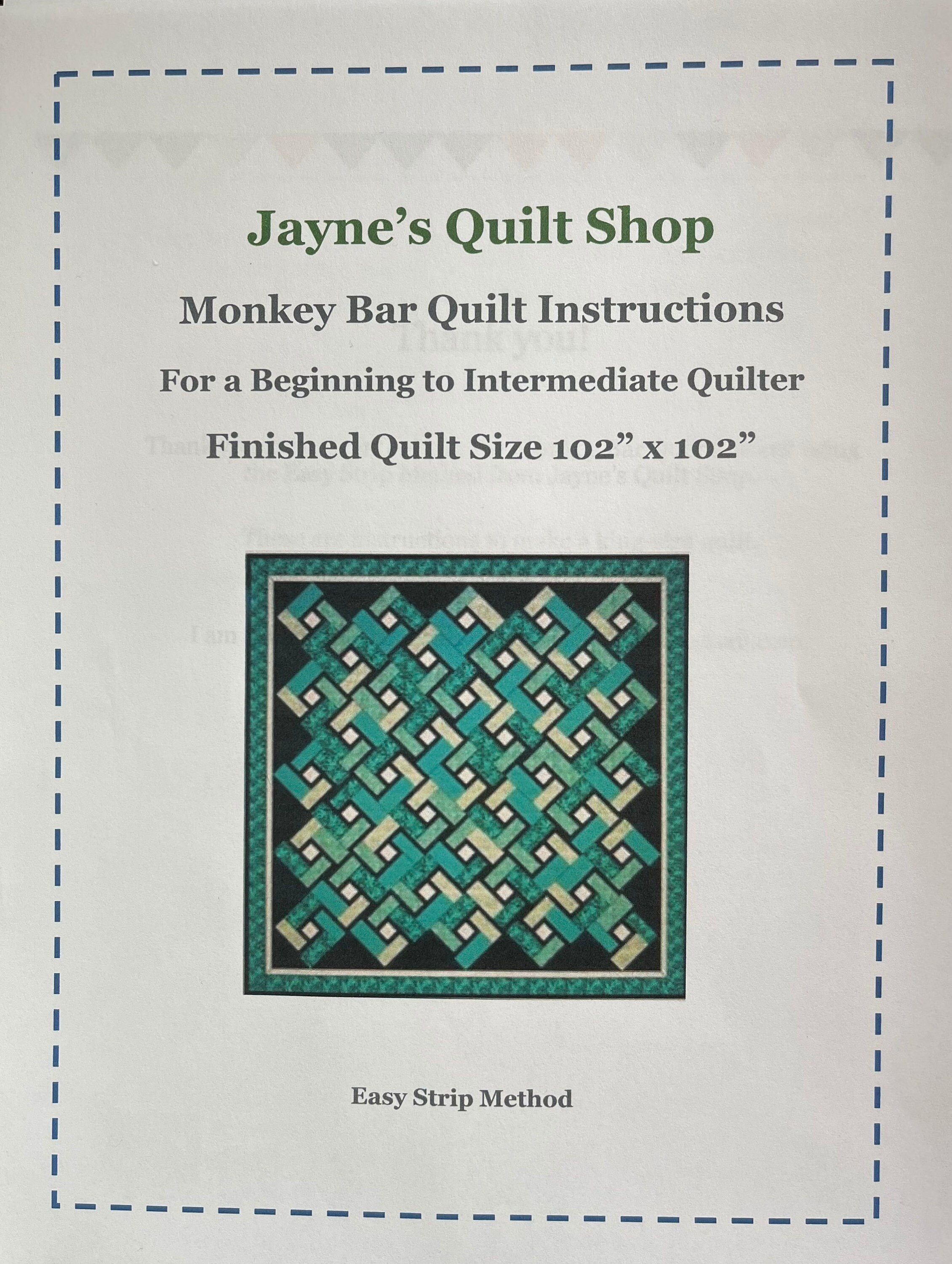 Monkey Bar Quilt Pattern - Etsy