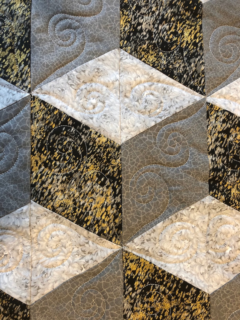 Tumbling Block Quilt Pattern - Etsy