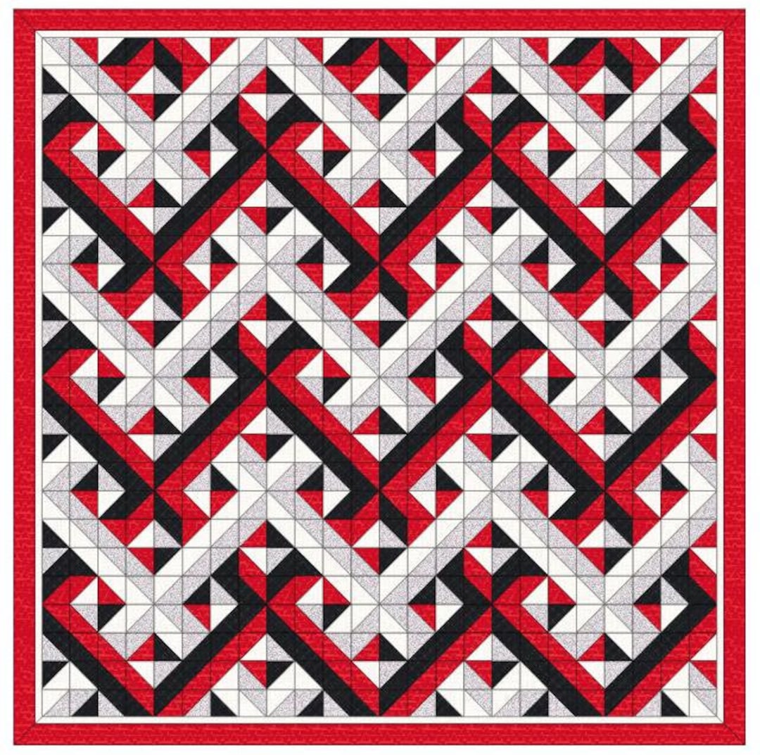 Interwoven Quilt Pattern - Etsy