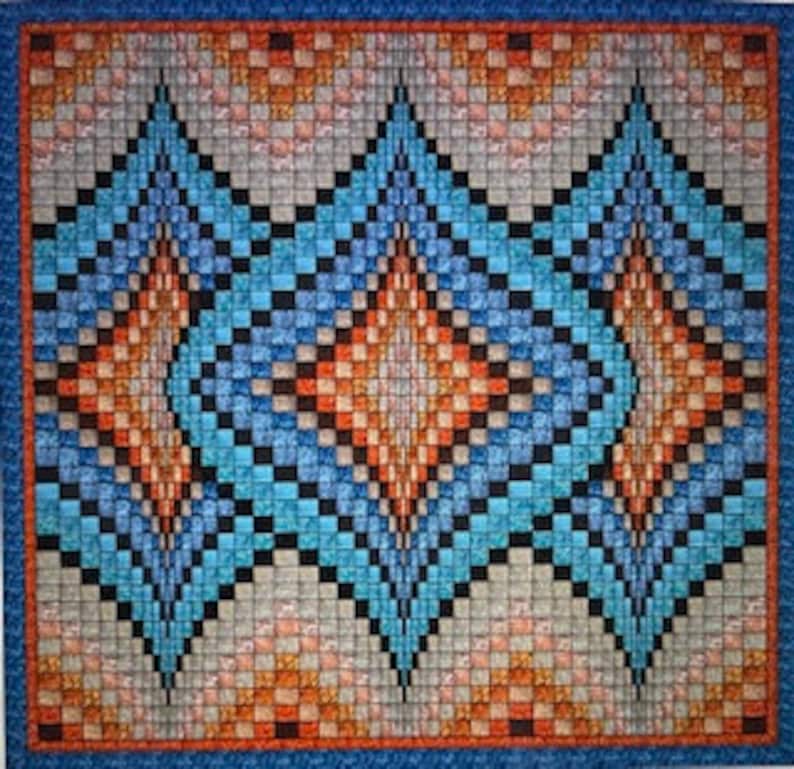 Arabesque Bargello Quilt Pattern - Etsy Canada