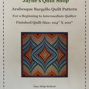 Paper Copy Arabesque Quilt Pattern - Etsy
