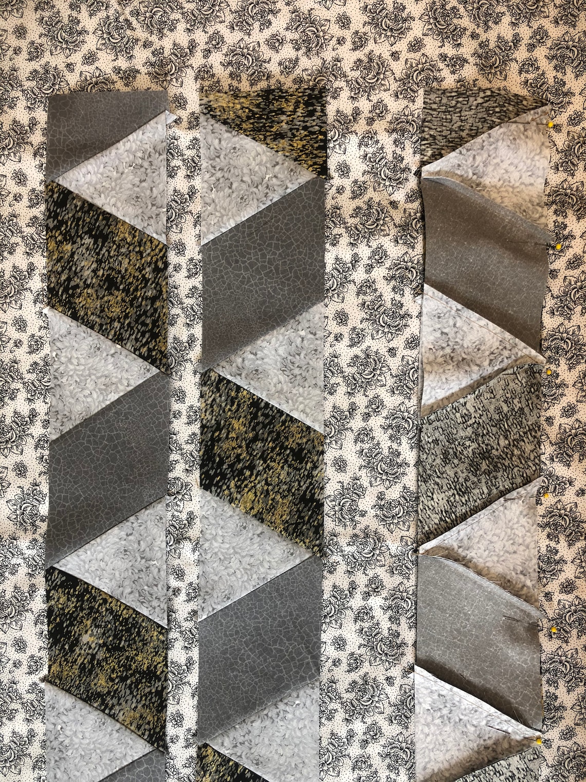 Tumbling Block Quilt Pattern - Etsy