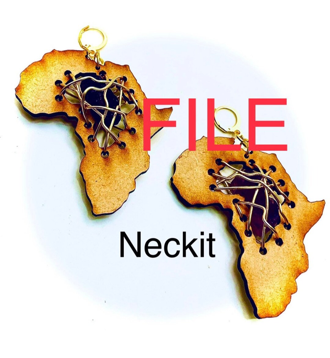 Digital Download Svg - Africa Map Cage Earrings (DIGITAL FILE ONLY) - Etsy