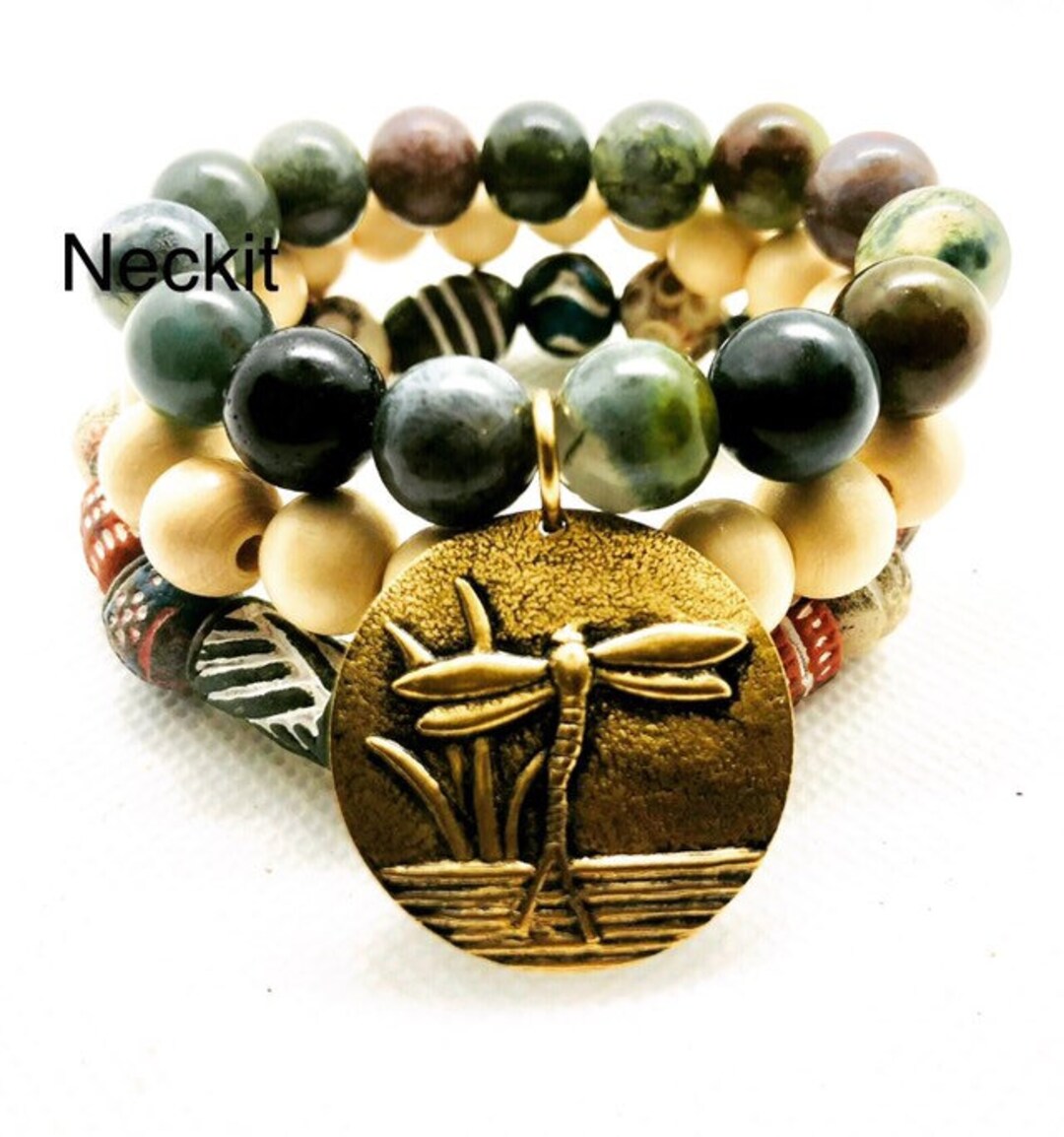 Stackable Beaded Bracelets With Firefly Charm - Etsy