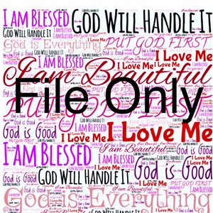 God and Me Printable Image/ Digital Image Sublimation - Etsy