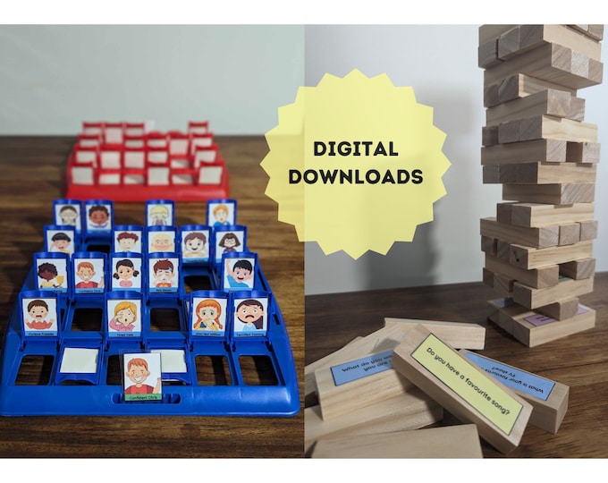 Emotions/feelings Guess Who Board Game - Updated TWO Sizes for ...