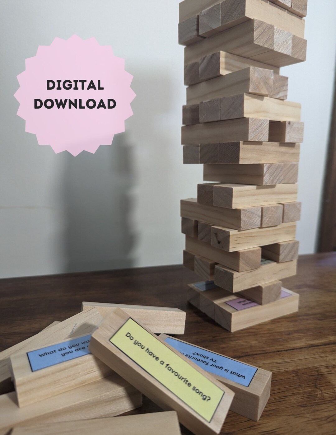 Get to Know You Jenga Cards - Etsy
