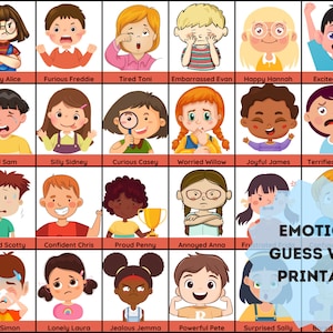 Emotions Guess Who Board Game – Build Emotional Awareness & Regulation ...