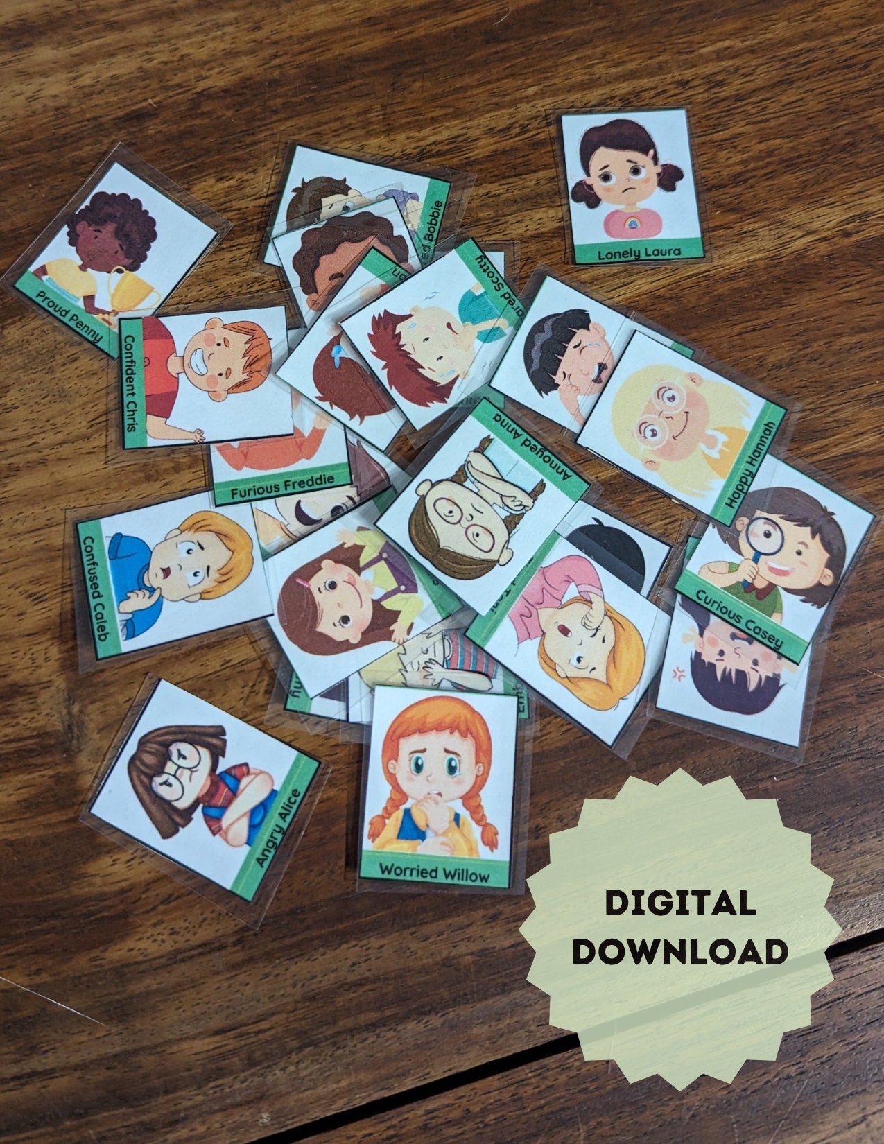 Therapeutic Game Bundle Emotions Guess Who and Get to Know You Tumbling ...