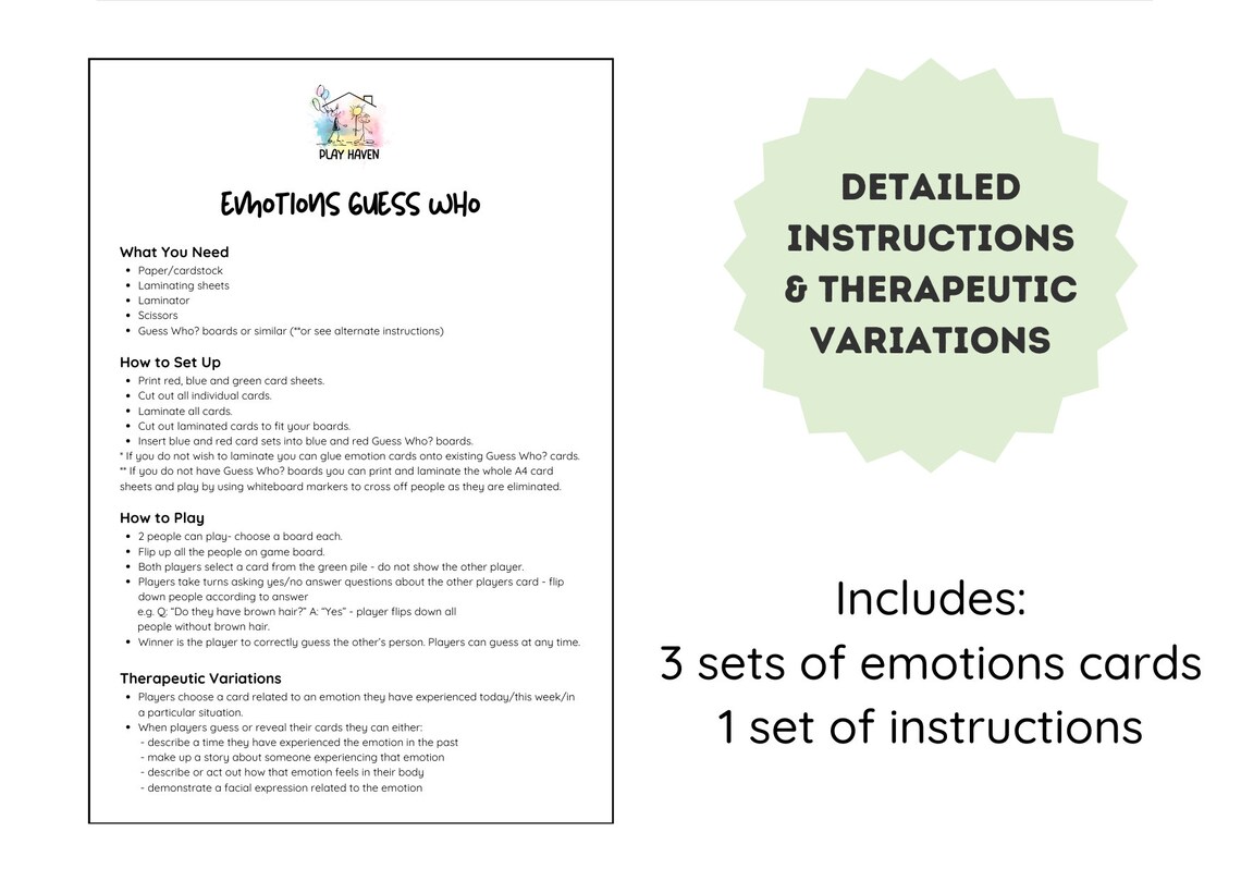 Emotions Guess Who Board Game – Build Emotional Awareness & Regulation ...