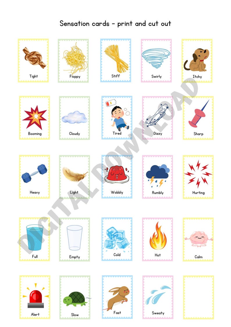 Interoception/body Awareness Pack Therapeutic Resources for Children to ...