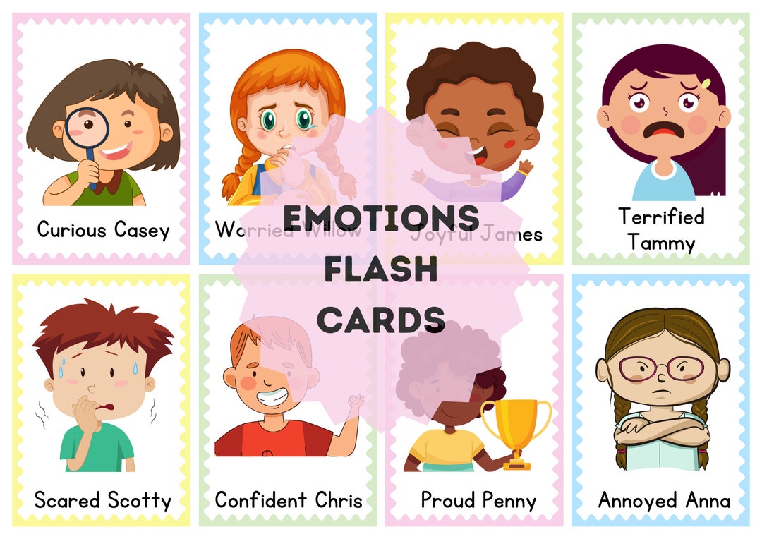 Emotions Flash Cards/pairs Game- Therapeutic Resource to Support ...