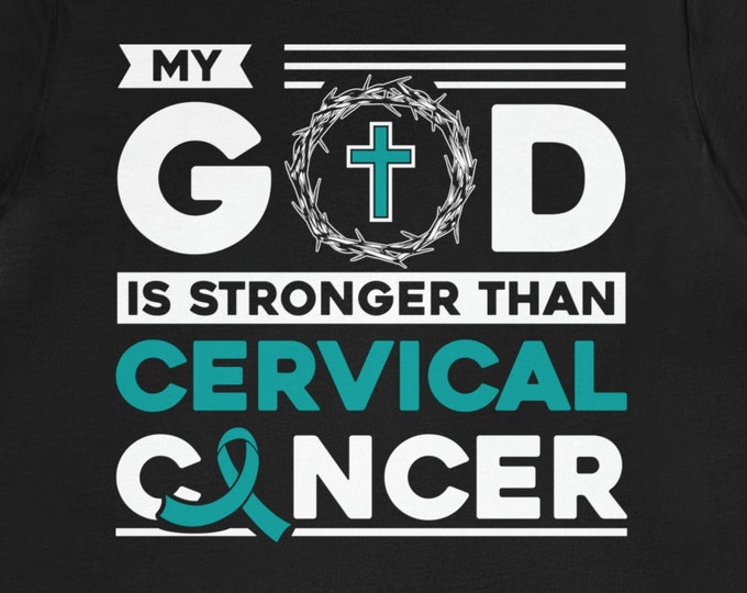 Cervical Cancer Wife Mom Fighter Shirt, Cervical Cancer Shirt, Ovarian ...