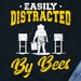 Easily Distracted by Bees Shirt: Funny Beekeeper Gift - Etsy
