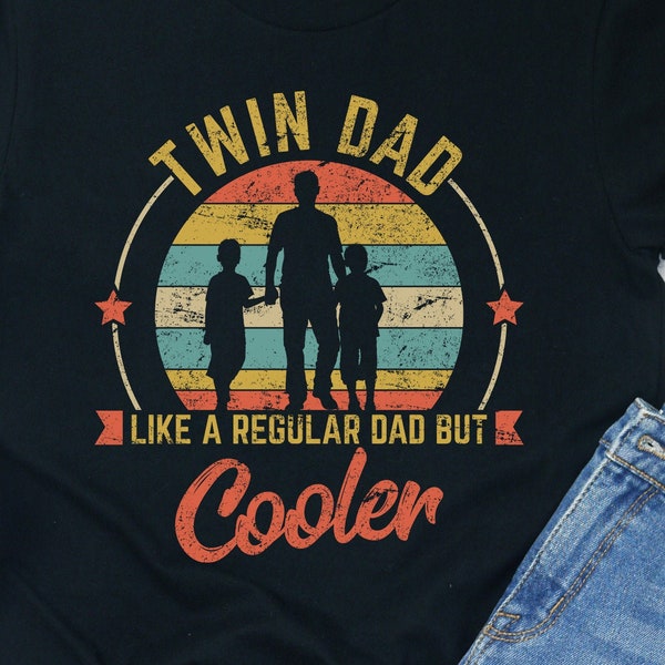 Dad of Twins Tshirt - Etsy