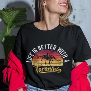 Tarantula Shirt Tarantulas Tee Arboreal Black Pet Shirts Hoodies Tank ...