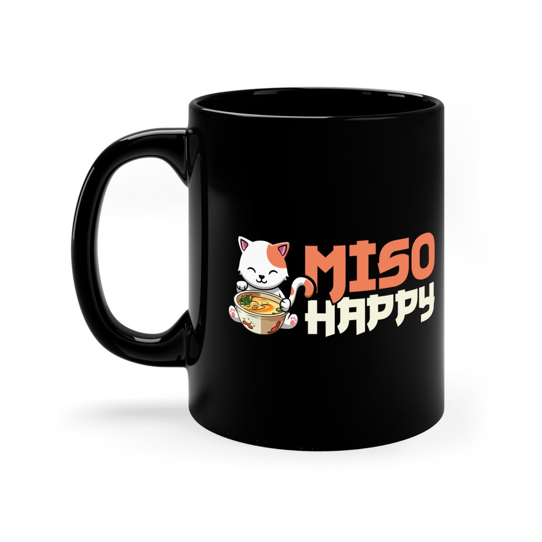 Funny Miso Happy Mug: Japanese Food Lover Gift - Etsy